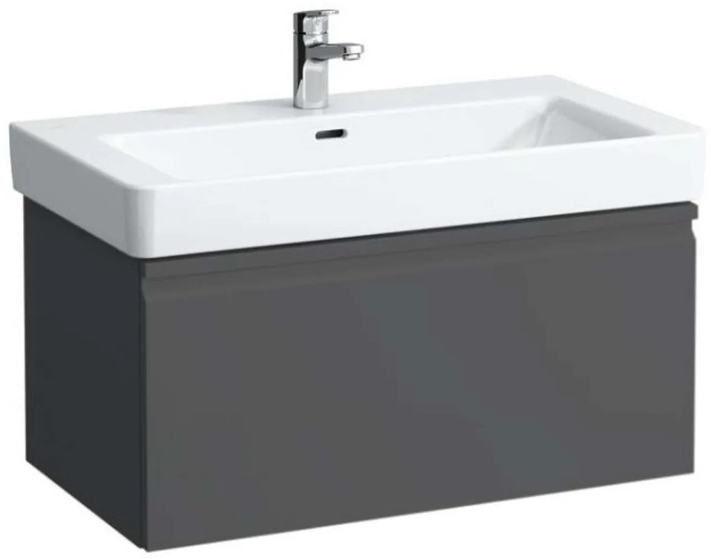 Laufen Pro S - Umyvadlová skříňka, 101x45x39 cm, 1 zásuvka, grafit mat H4835520964801