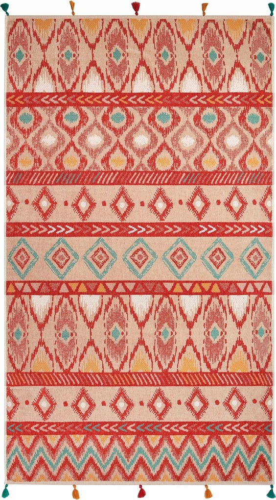 Plážový ručník Boho Portugalský rychleschnoucí velurový 100x180 velký XXL