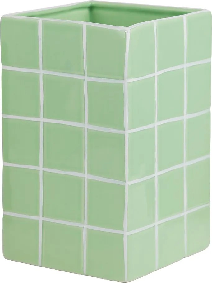 Butlers TILES Váza 22 cm - mátová