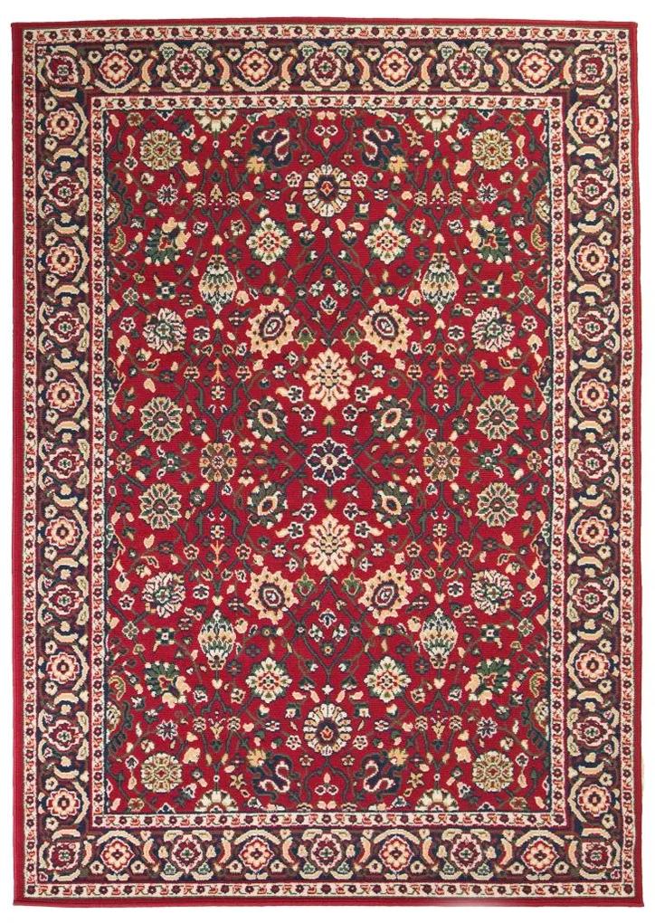 Orientální koberec v perském stylu -červeno-béžový | 80x150 cm | BIANO