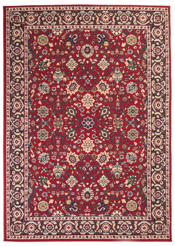 Orientální koberec v perském stylu -červeno-béžový | 80x150 cm