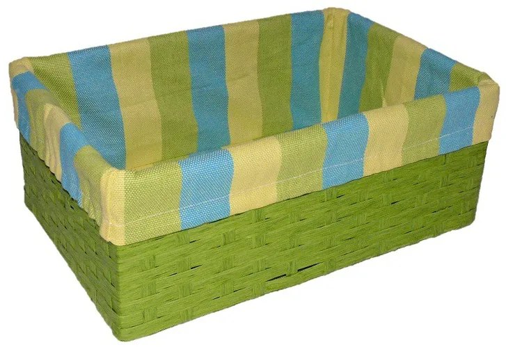 Úložný box zelený, 30x21 cm