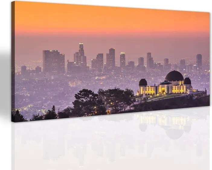 Nástěnný obraz na plátně s fotografií města 140x70 Los Angeles Kalifornie