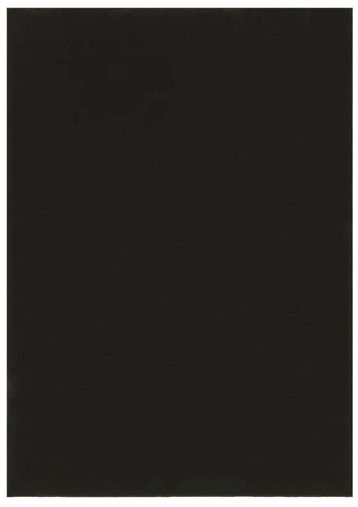 B-line, Kusový koberec COLOR UNI Black, 140x200, černá, ložnice