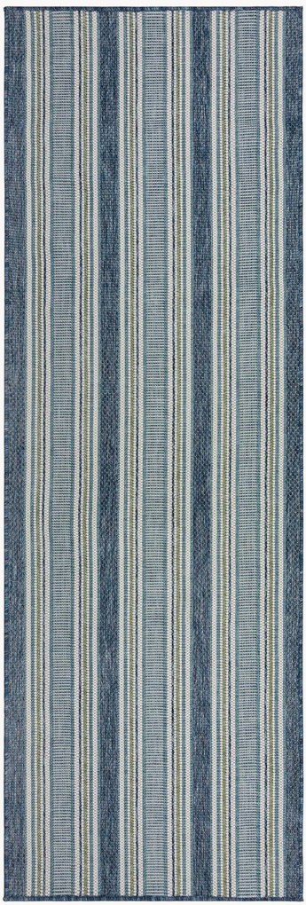 Interiérový/exteriérový běhoun's plochým tkaním Roma Stripe