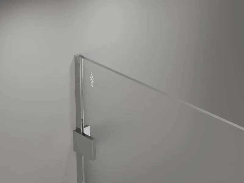 Mexen Lunar sprchová stěna Walk-in levá 140 x 200 cm, transparentní 8 mm, chrom - 830-140-000-01-00-L