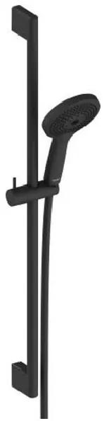 Duravit Sprchy - Set sprchové hlavice, tyče a hadice, 3 proudy, matná černá UV0680003046