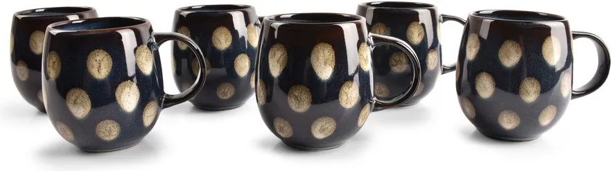Modrý kameninový hrnek 430 ml Muggies – Salt&amp;Pepper