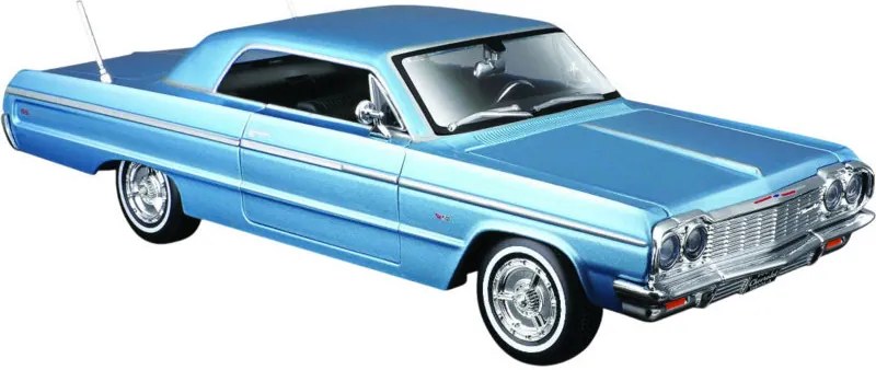Maisto chevrolet impala ss 1964 1:26 modrá metalíza