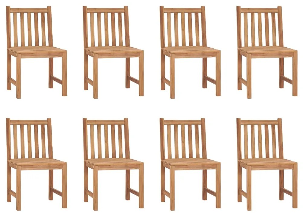 Zahradní židle 8 ks masivní teak 3073087