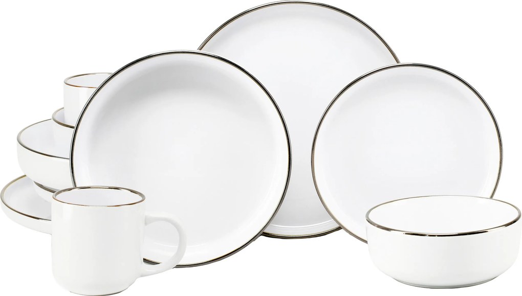 XXXLutz KOMBINOVANÁ SOUPRAVA Nordic Festive Weiss 10dílné Creatable - Online Only nádobí - 007768075801