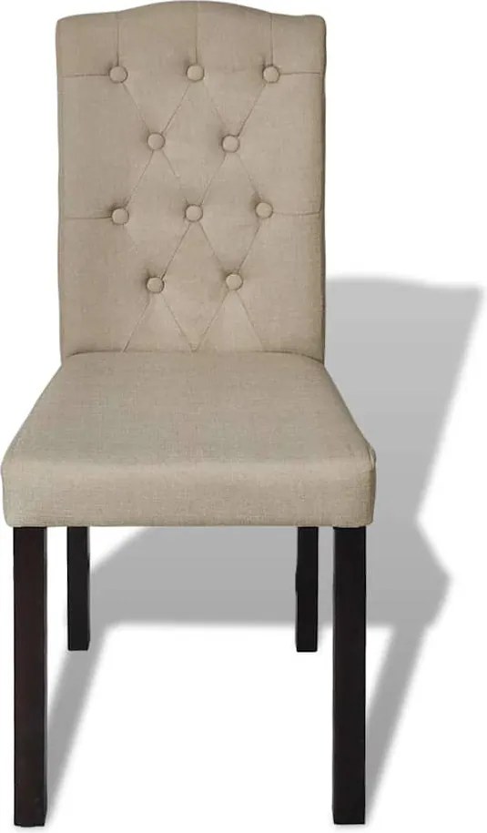 Jídelní židle 2 ks velbloudí textil 240557
