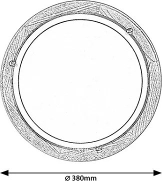 Brilagi - Stropní svítidlo ORBIS 2xE27/60W/230V pr. 38 cm borovice