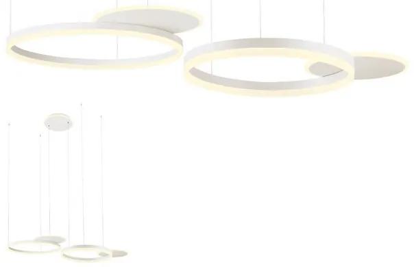 Redo Závěsné LED svítidlo Sigua - kulaté, 110x79cm Barva: Bílá