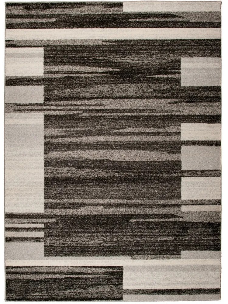 Kusový koberec Pruhy černý, Velikosti 60x100cm