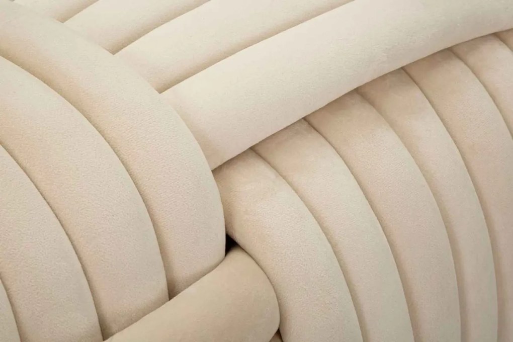 Designová lavice Nakeisha 90 cm krémová