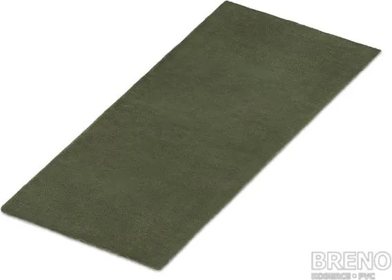 Breno Kusový koberec POUFFY 5100 Green – tmavě zelený, 80x150 cm, Zelená