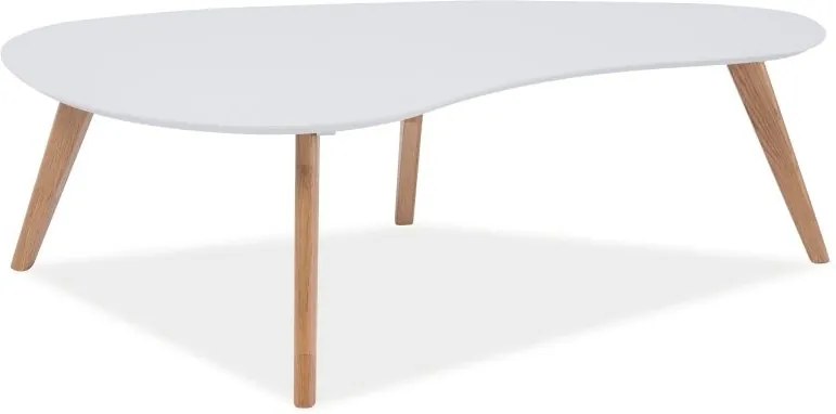 Konferenční stolek Aurea - dub/bílá