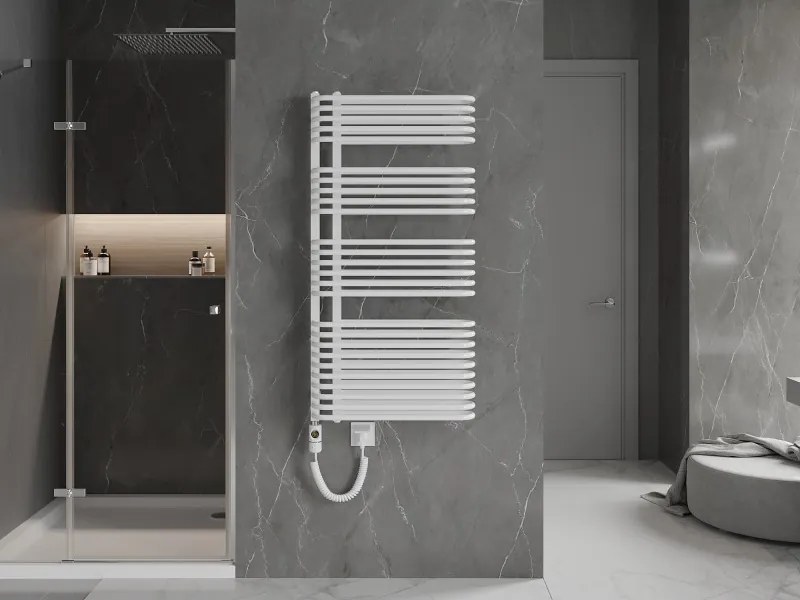 Mexen Amor, elektrické topné těleso 1200x600 mm + topná tyč 900 W, bílá, W120-1200-600-2900-20