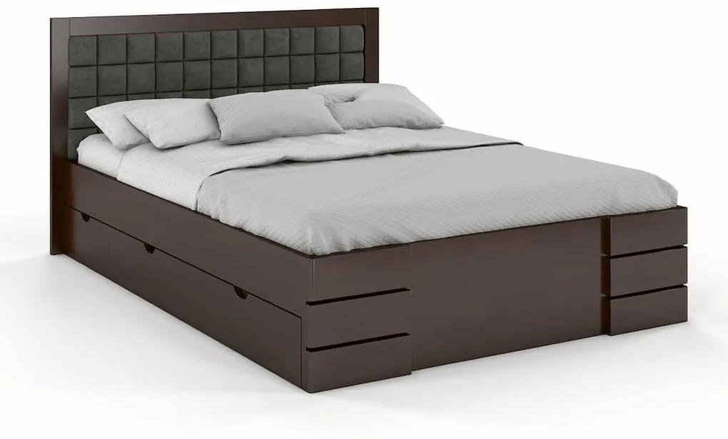 Buková postel s úložným prostorem - Gotland Drawers,   ,  140x200 cm