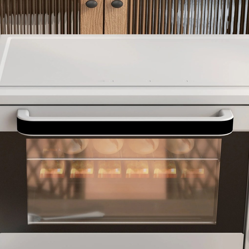 HOMCOM malá trouba 21l, 100°C-230°C, časovač na 1 hodinu, 3 režimy pečení, drátěný rošt, plech, nerez, 46L x 38.5W x 29H cm, stříbrná