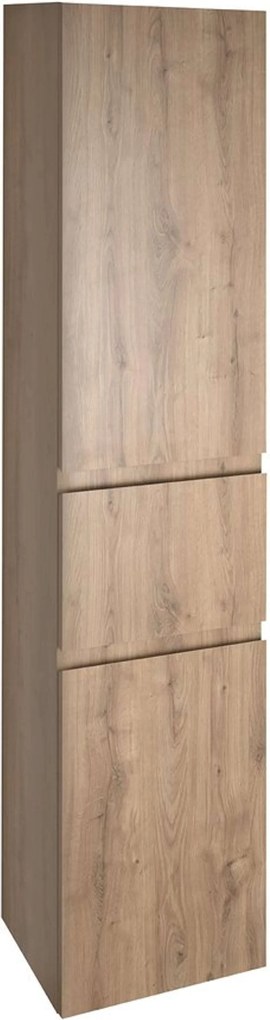 Aqualine Altair - Vysoká skříňka s košem 40x184x31 cm, L, dub emporio AI485L
