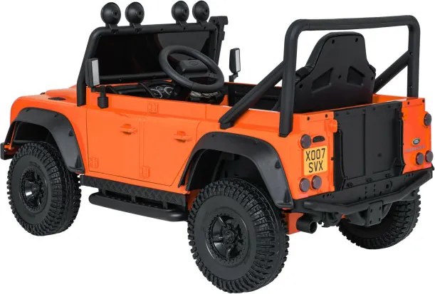 Elektrické autíčko Land Rover Defender 110 SVX oranžové