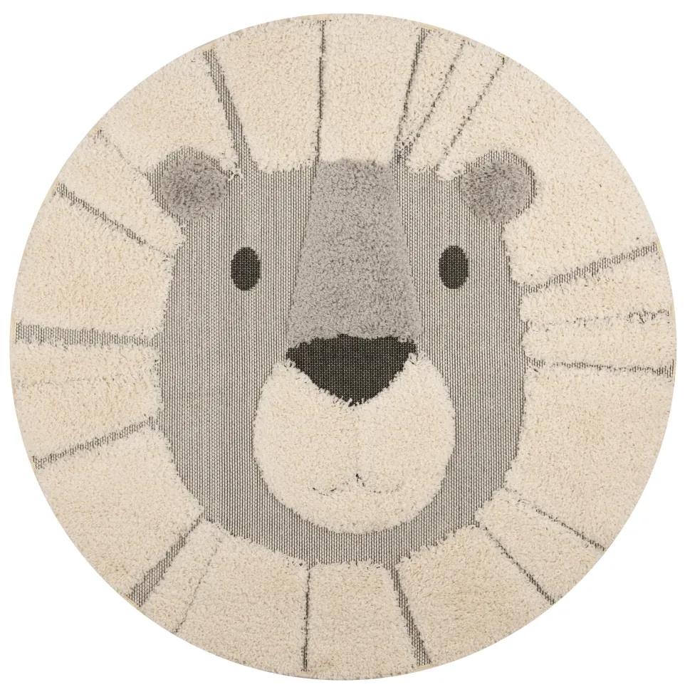 Zala Living - Hanse Home koberce Dětský kusový koberec Vini 103918 Cream Grey Black 120x120 (průměr) kruh