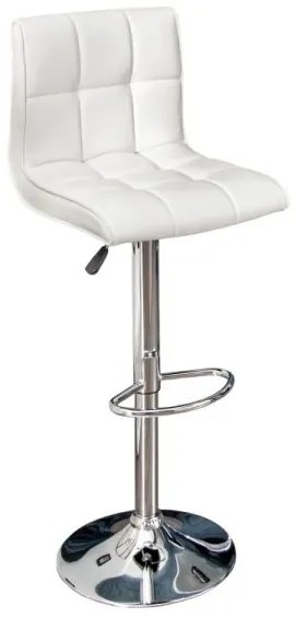 Barová židle Modena 90-115 cm bílá