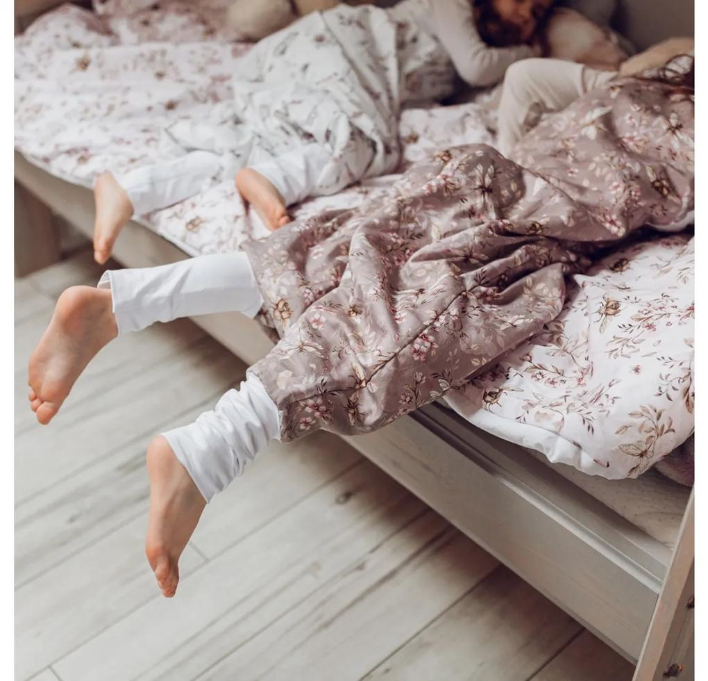 Babysteps Lehký spací pytel s nohavicemi TŘEŠEŇ Zvolte rozměr: M (vel. 104/110)