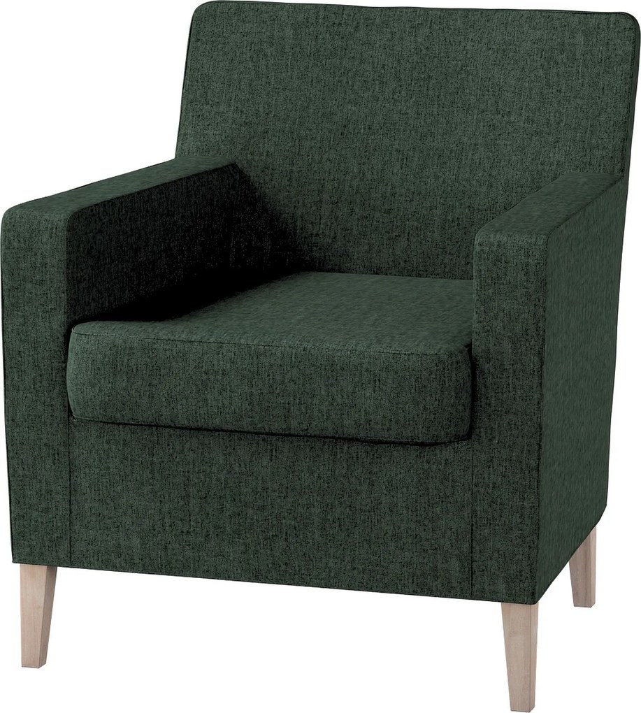Potah na křeslo IKEA Karlstad barva zelená látka pletený vzor