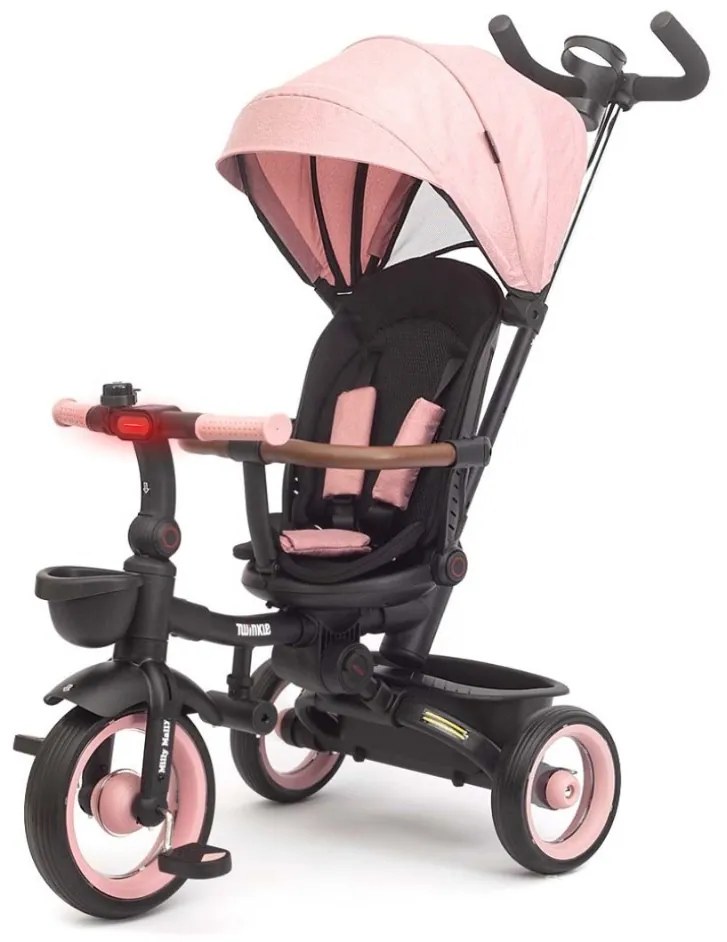 Luxusní dětská tříkolka s osvětlením Milly Mally Twinkle pink