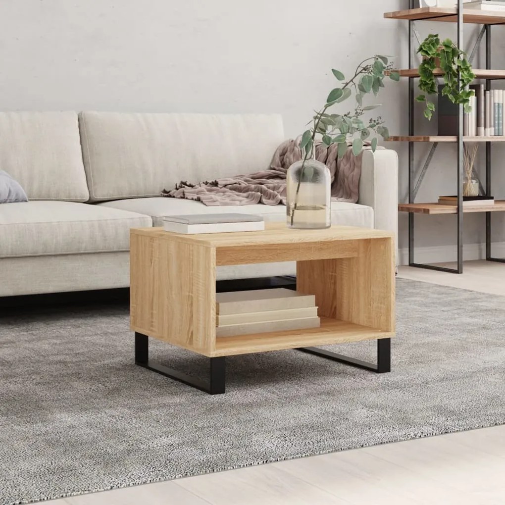 vidaXL Konferenční stolek 60 x 50 x 40 cm kompozitní dřevo [829261] Barva: Betonová šedá