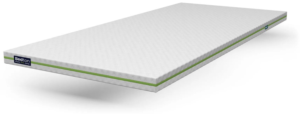 BEDTON TOPPER PUR HARD  110x200x6 ALOE VERA podšitý rounem