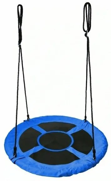 Závěsný houpací kruh pro děti v modré barvě