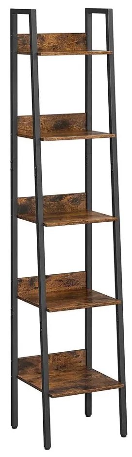 Knihovna NAVARO hnědá/černá LLS109B01V2