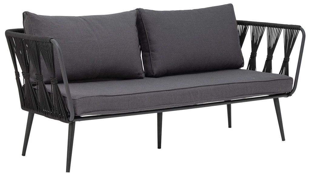 BLOOMINGVILLE Zahradní pohovka PAVONE 174 cm černá 82064276