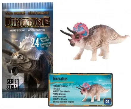 Figurka dinosaurus Dinotime plast mix druhů v sáčku 8x15 cm