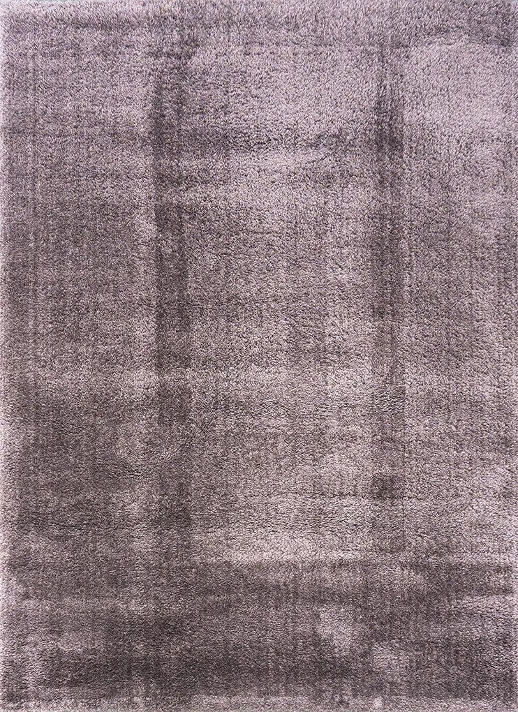 BE Koberec Microsofty 8301 DARK LILA - béžově hnědý obdélníkový Rozměr: 60x100 cm