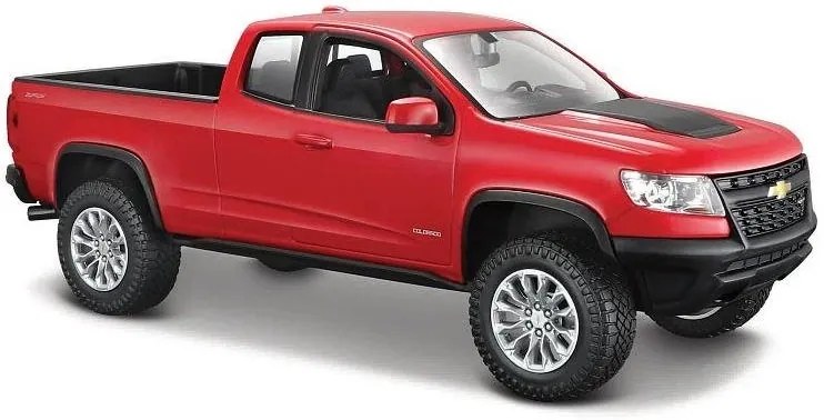 Kovový model maisto chevrolet colorado zr2, červená