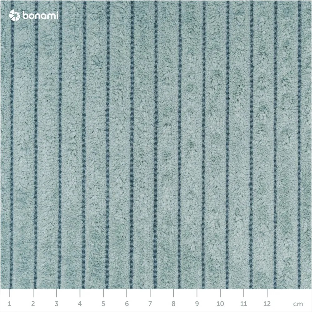 Manšestrová rozkládací/s úložným prostorem rohová pohovka v mentolové barvě (do "U") Nihad – Bobochic Paris
