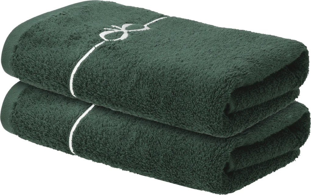 Livarno® Froté ručník, 50 x 100 cm, 500 g/m2, 2 kusy (zelená)