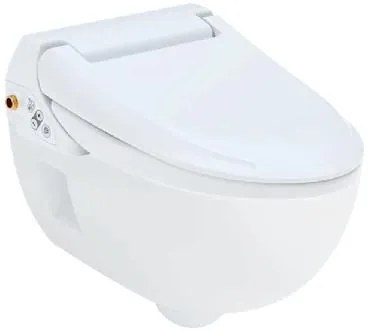 Geberit AquaClean - Elektronický bidet s keramikou, Rimfree, SoftClosing, alpská bílá 146.135.11.1