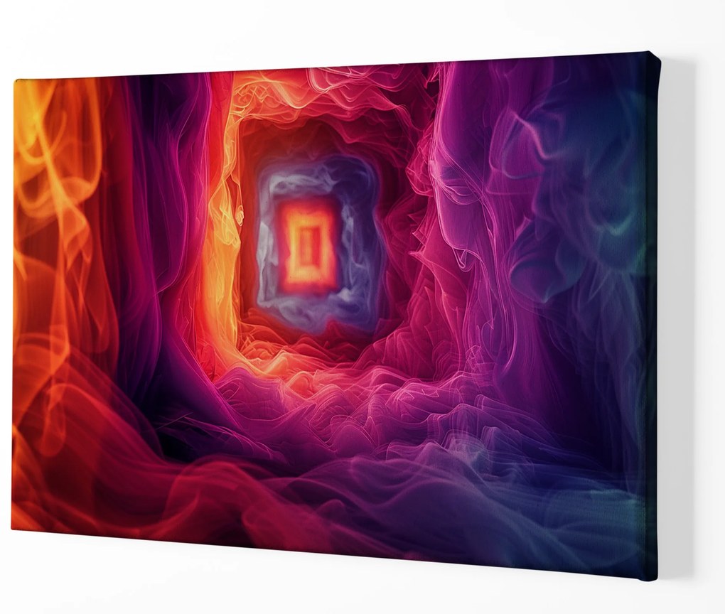 Obraz na plátně - Kouřovou chodbou FeelHappy.cz Velikost obrazu: 120 x 80 cm