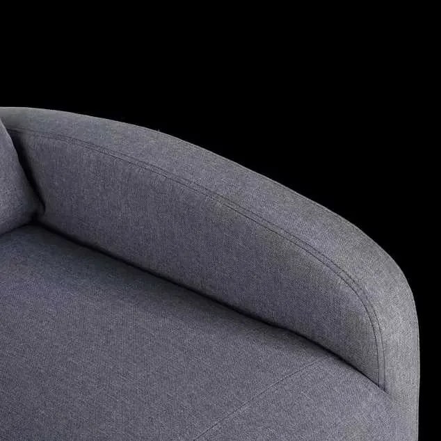 LuxuryForm DESIGN Televizní křeslo RUFO s polohováním - šedé