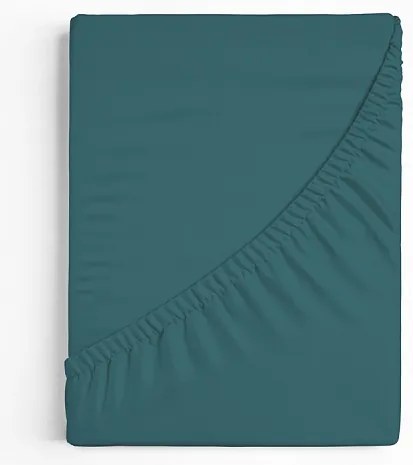 Matějovský napínací prostěradlo jersey Zelenomodré na matraci: 100 x 220 cm