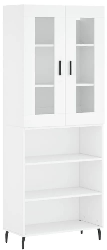 Skříň highboard bílá 69,5 x 34 x 180 cm kompozitní dřevo,  3198737