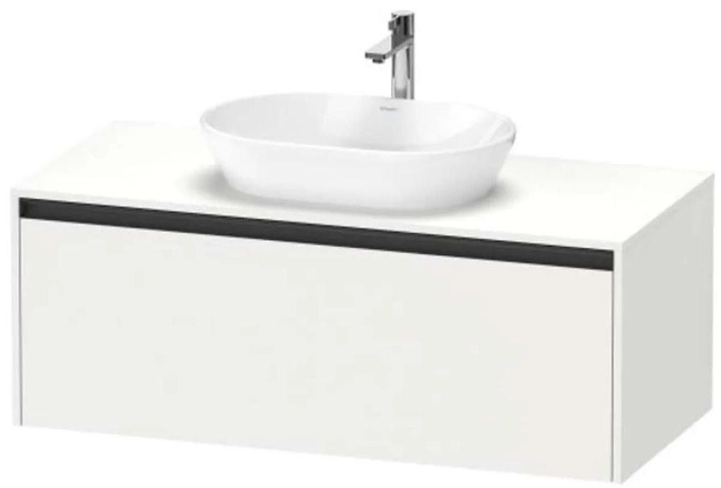 Duravit Ketho.2 - Umyvadlová skříňka s výřezem 46x120x55 cm, 1 zásuvka, matná bílá K24887018180000