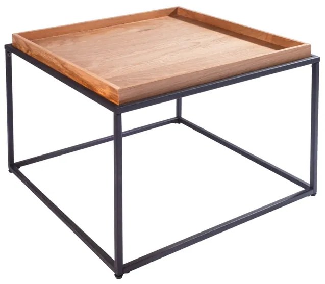 Designový konferenční stolek s tácem Factor 60 cm dub