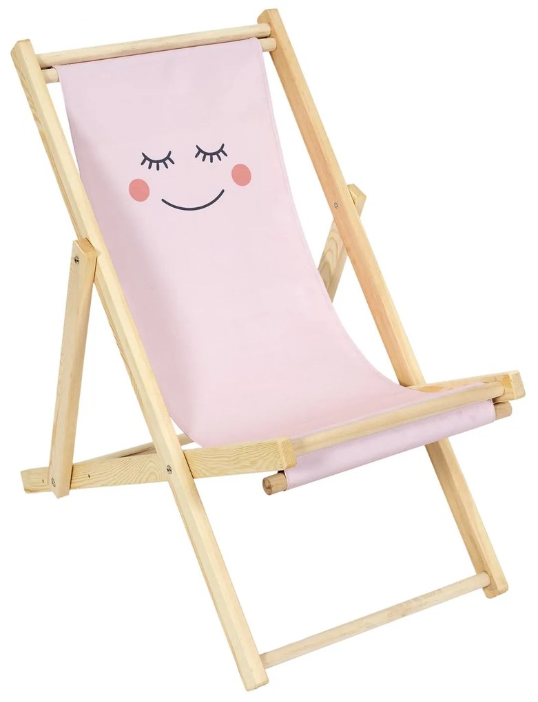 Home Deco Kids Dětské lehátko Smile růžové